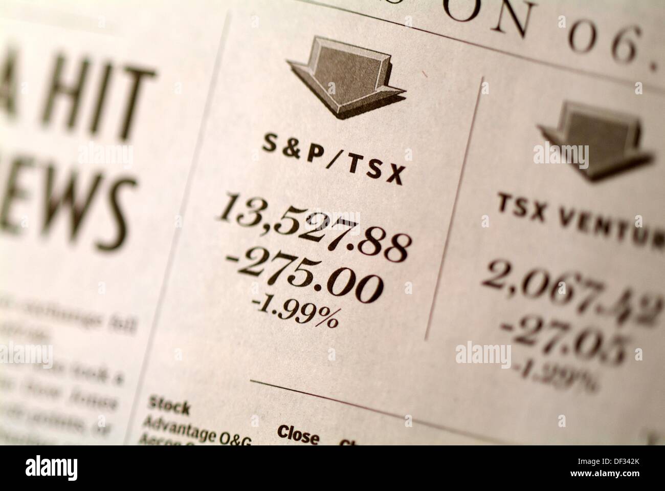 Page of the newspaper hi-res stock photography and images - Alamy