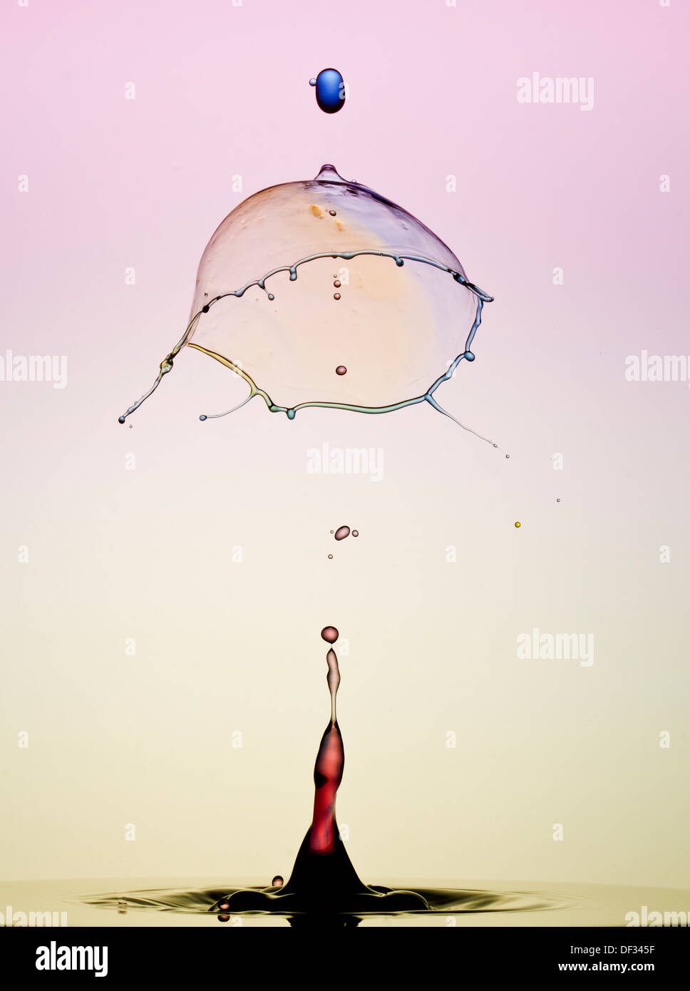 waterdrop collision photo Stock Photo - Alamy