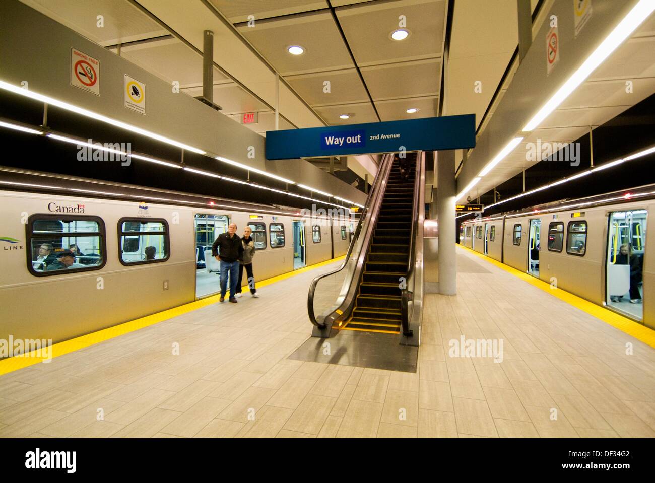 Inside train vancouver canada hi-res stock photography and images - Alamy