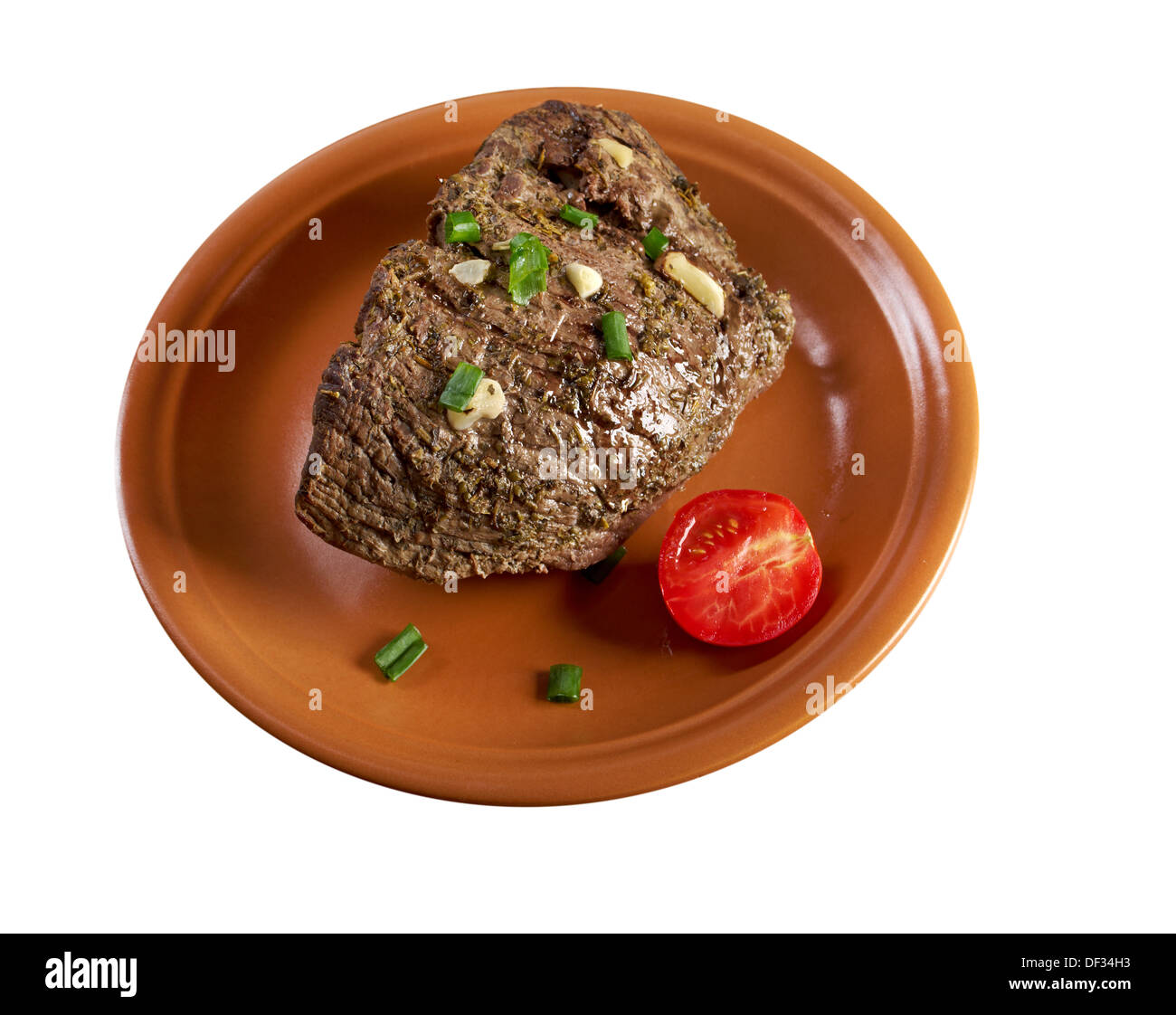 roast beef farm-style.farmhouse kitchen..isolated Stock Photo - Alamy