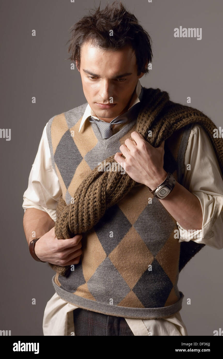 fashion image of young man Stock Photo - Alamy