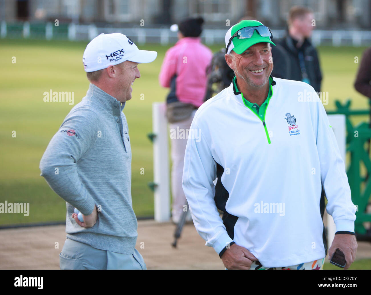 St Andrews, Scotland,UK,26th September 2013, Sir Ian Botham and David ...