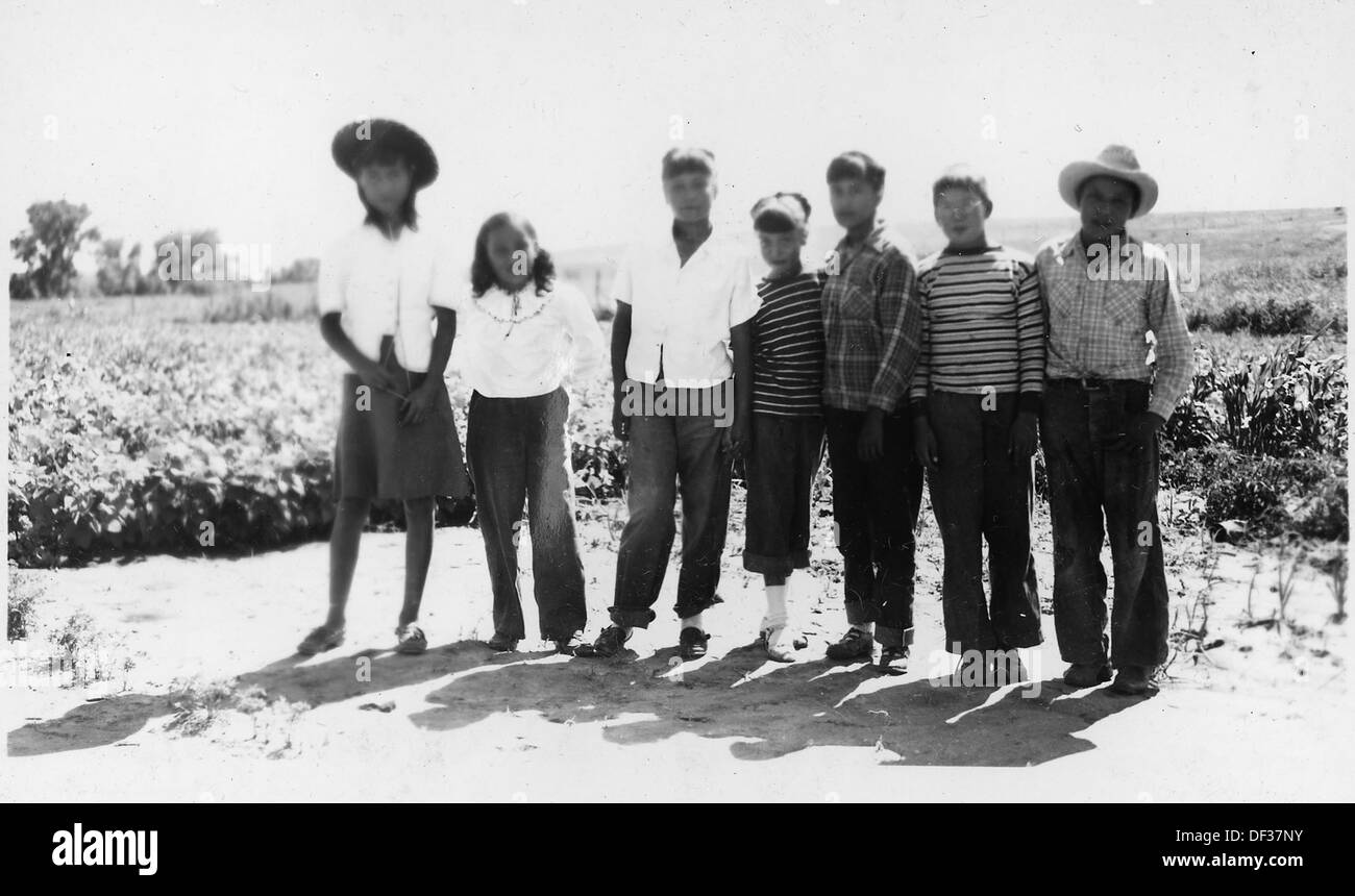 This photograph shows members of the 4-H club, a youth development ...