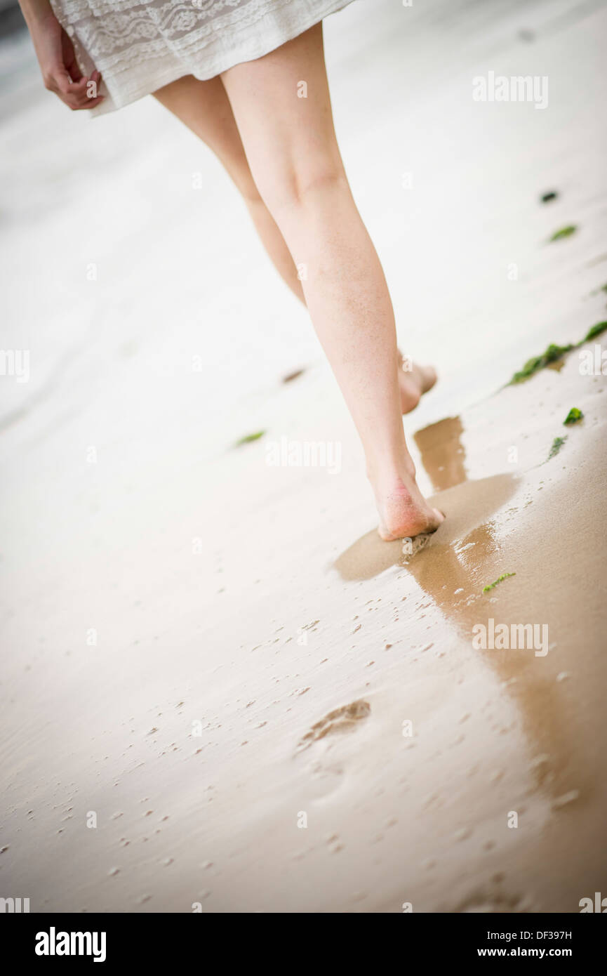 Lonely walk along the sea shore hi-res stock photography and images - Alamy