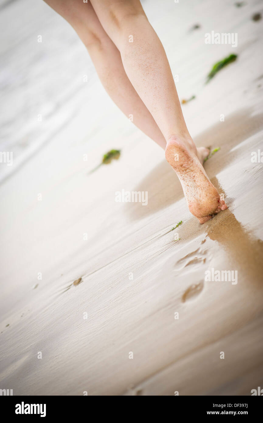 Legs sand steps hi-res stock photography and images - Alamy