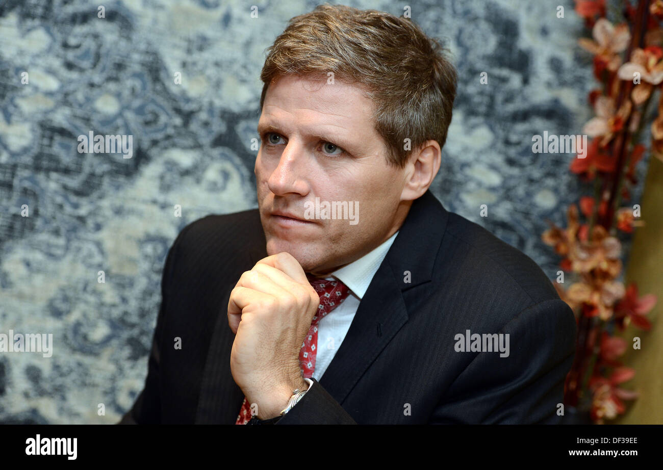 Prague, Czech Republic. 26th Sep, 2013. Martin Wichterle, owner of ...