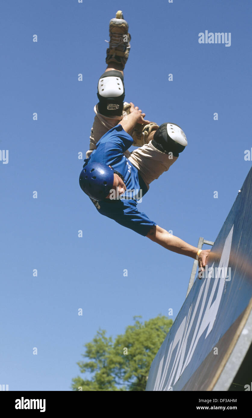 Rollerblade trick hi-res stock photography and images - Alamy