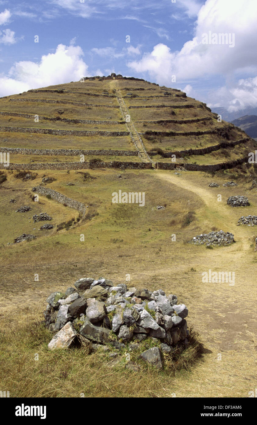 ´Chanka´ culture ruins at Sondor. Andahuaylas, Apurimac, Peru Stock ...