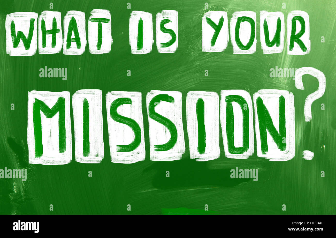 What is your mission Stock Photo - Alamy