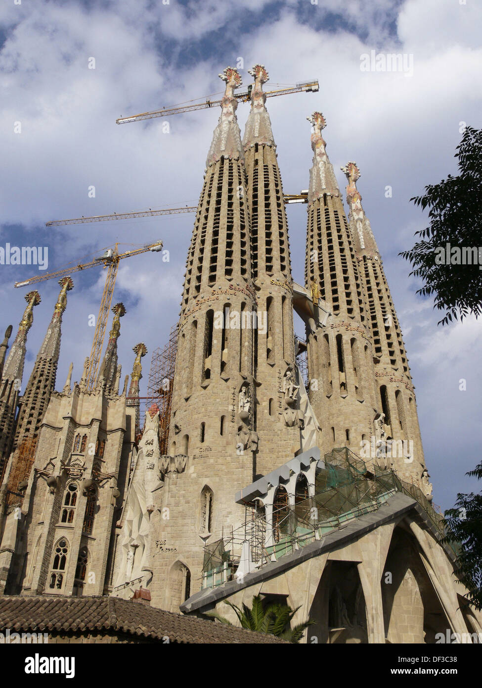 Sagrada Familia Temple by Gaudí, Barcelona. Catalonia, Spain Stock ...