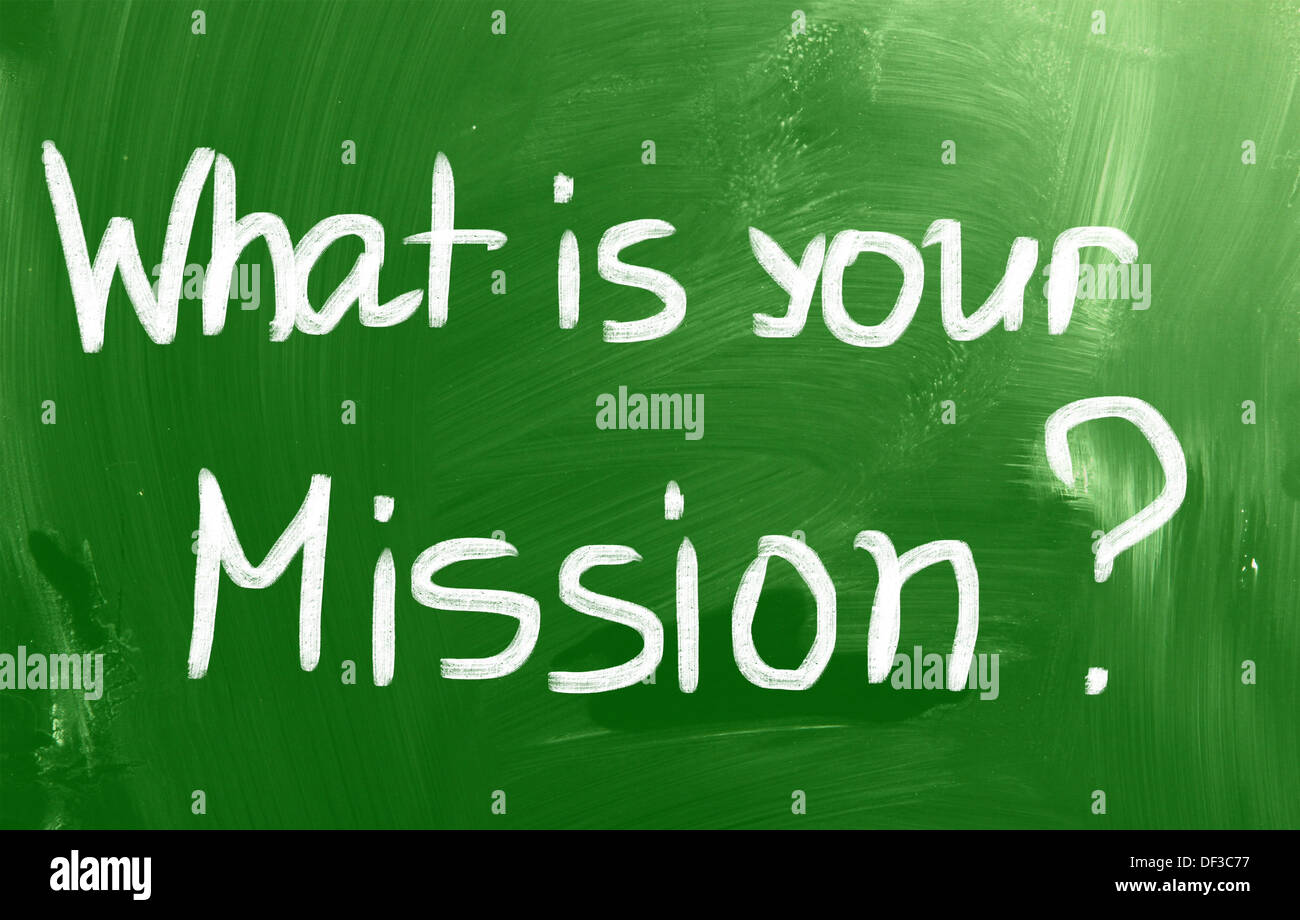 What is your mission Stock Photo - Alamy