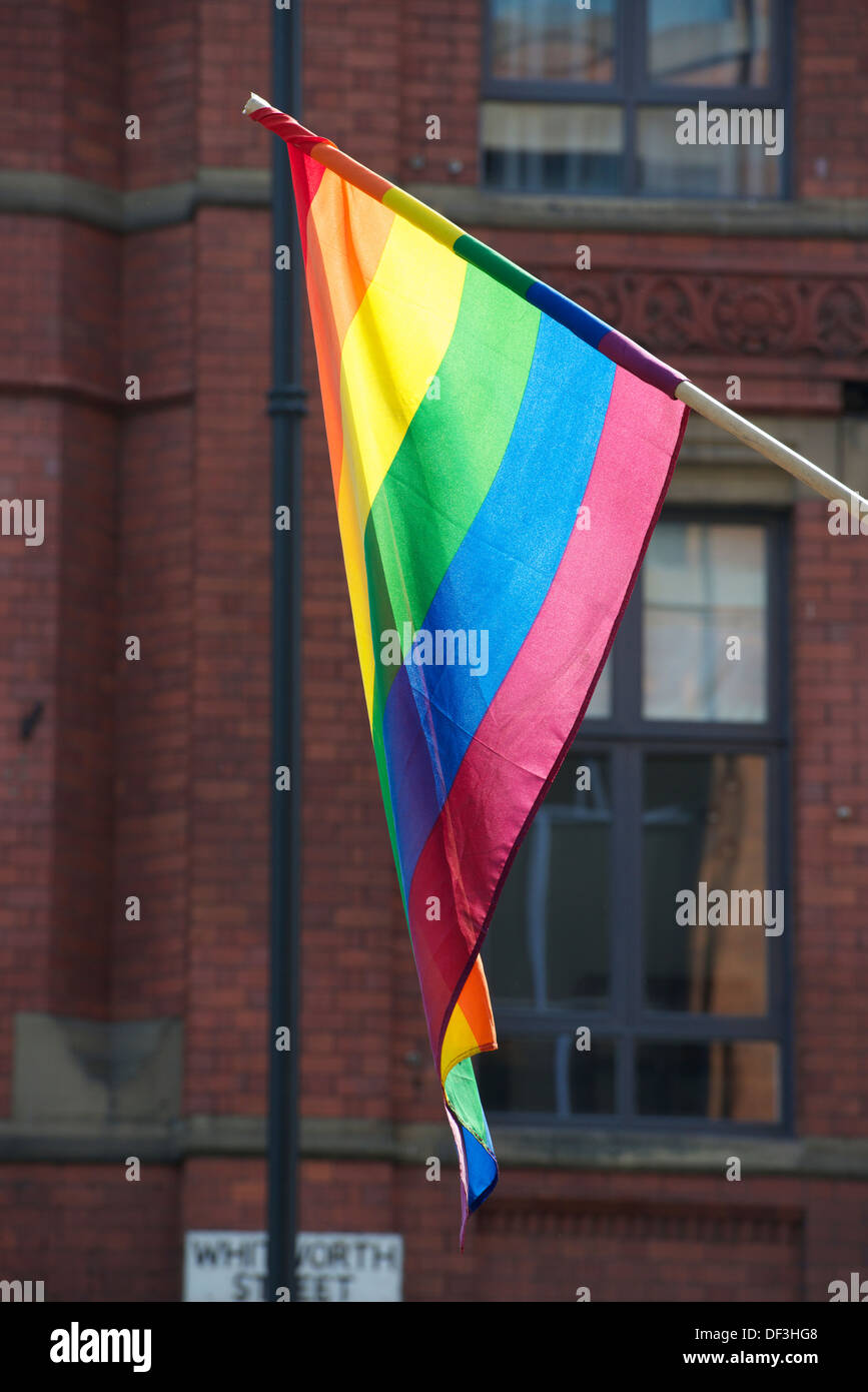 Manchester rainbow flag High Resolution Stock Photography and Images ...