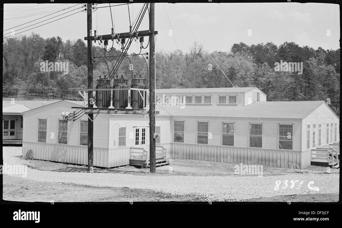 This photograph shows a cafeteria setting, possibly from a U.S ...