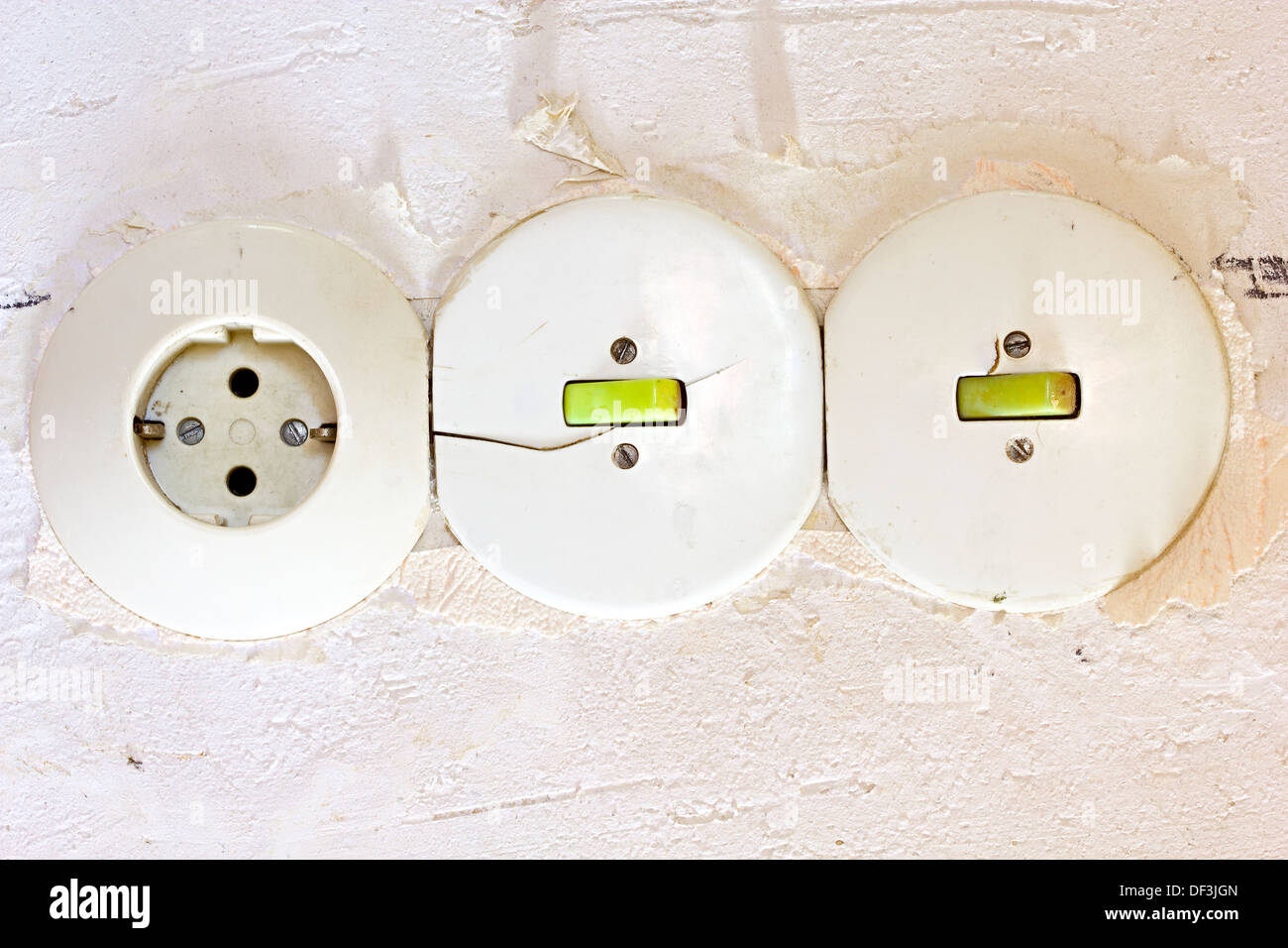 Plaster light switch hi-res stock photography and images - Alamy