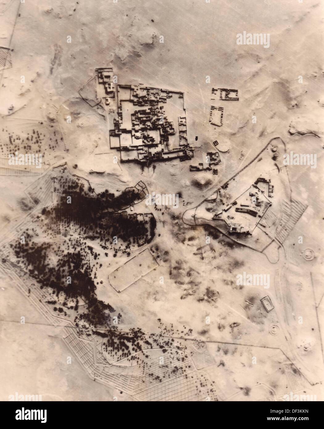 The aerial photograph from the Nazi Propaganda! depicts a base of the ...