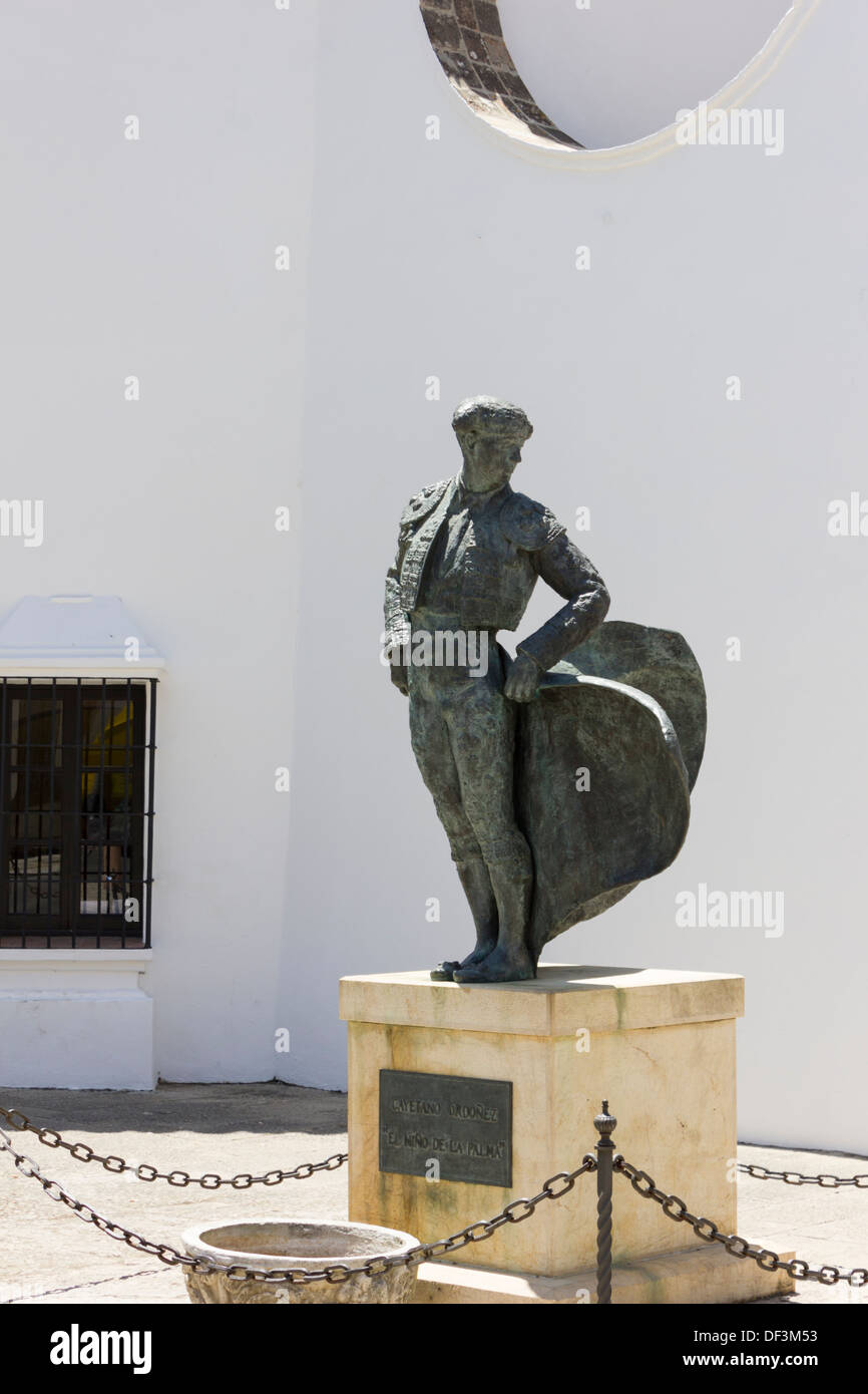 Bullfighter statue, Ronda, Spain Stock Photo - Alamy
