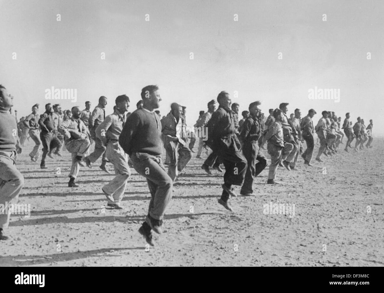 Sports health and national fitness Black and White Stock Photos ...