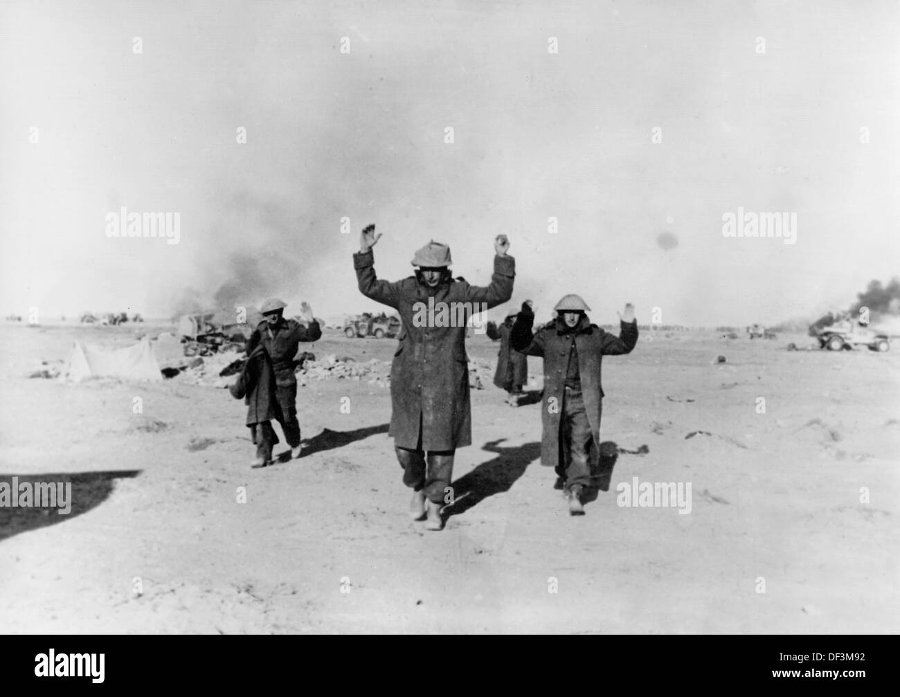 The image from the Nazi Propaganda! depicts captured English soldiers ...