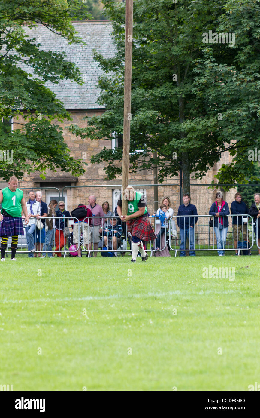 tossing the caber Stock Photo - Alamy
