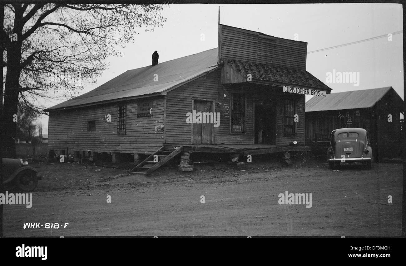 This photograph depicts Christopher's Store, a historical establishment ...
