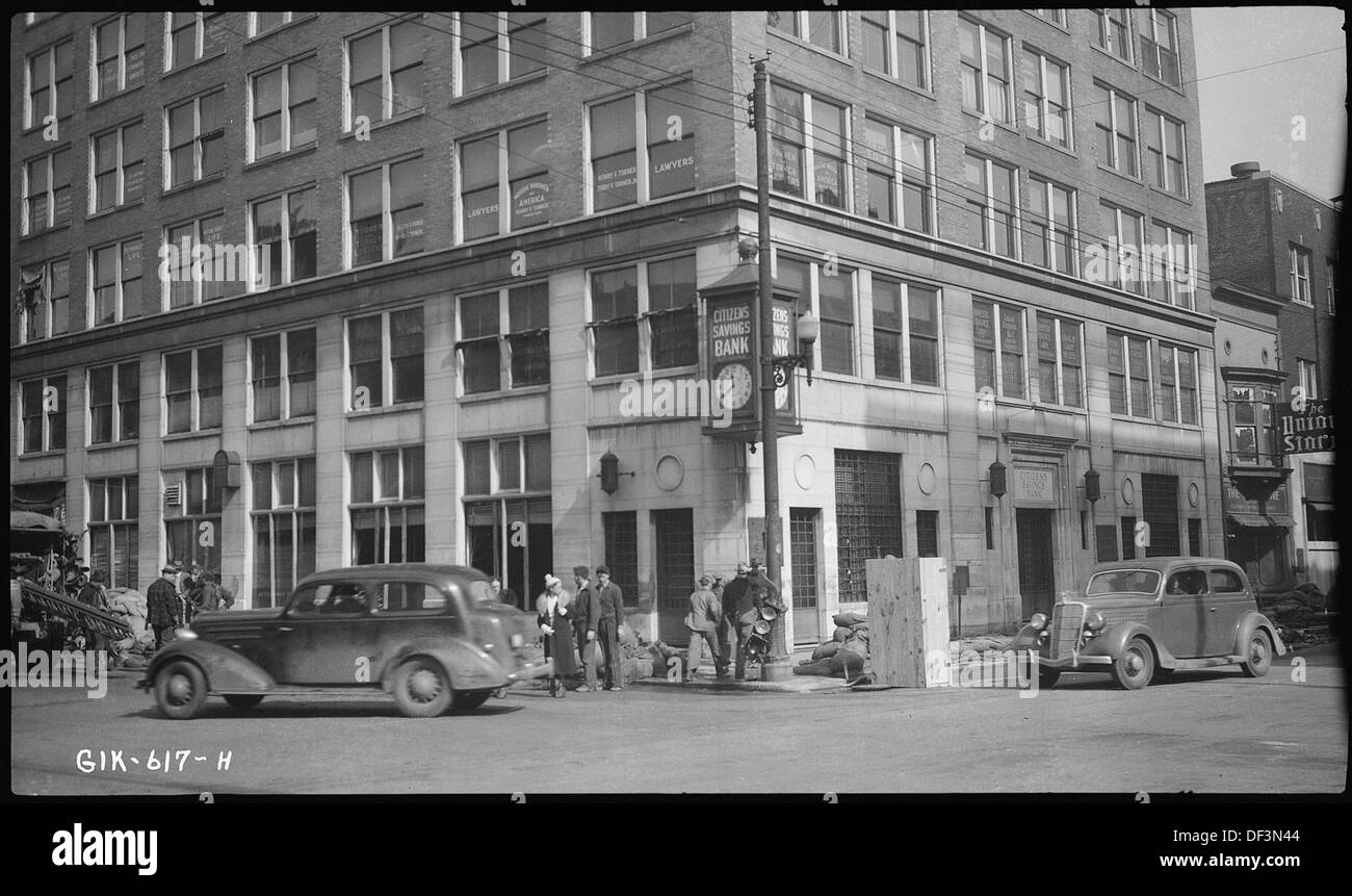 Citizen's Savings Bank and The Union Store after flood 279791 Stock ...