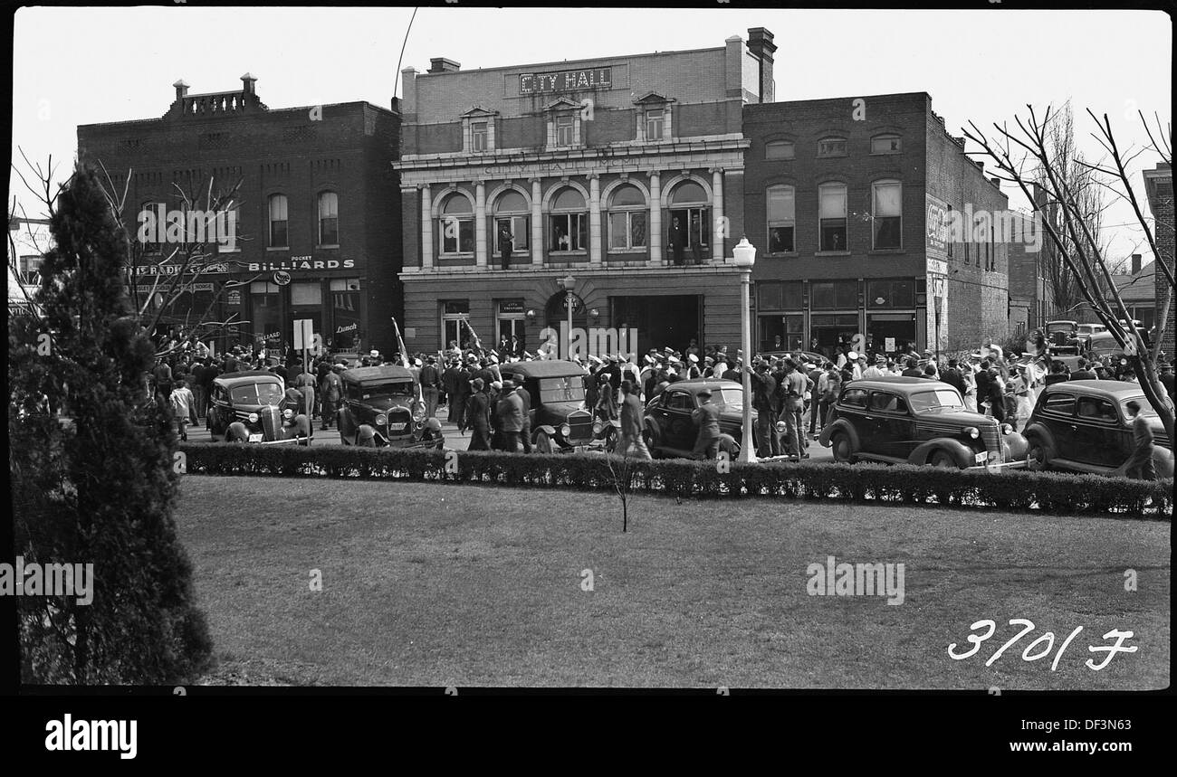 An old photograph of City Hall, likely depicting an early 20th-century ...