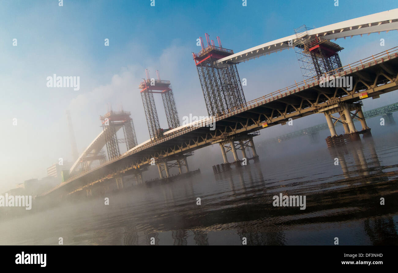 construction - New Troja Bridge, Prague, Czech Republic Stock Photo - Alamy