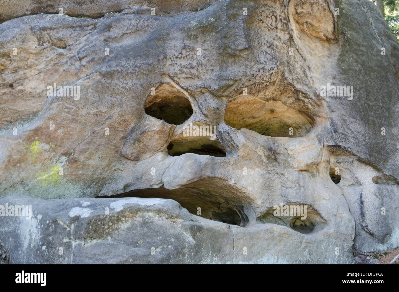 sandstone rocks, Ostas, Eastern Bohemia, Czech Republic Stock Photo - Alamy