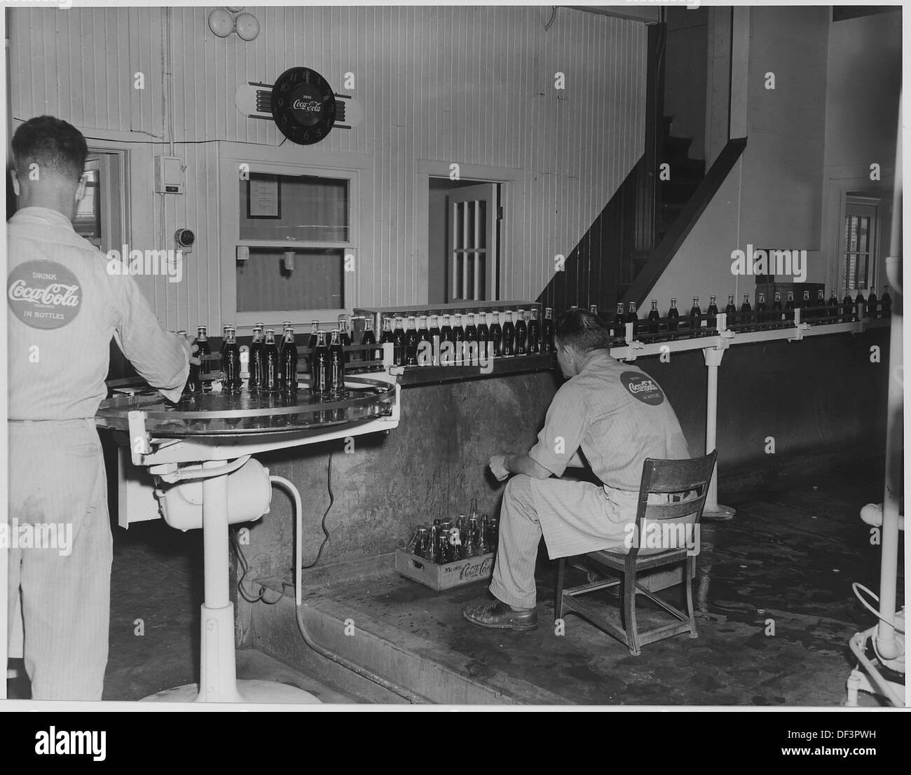 A photograph of a Coca-Cola bottling line in Fort Scott, Kansas ...