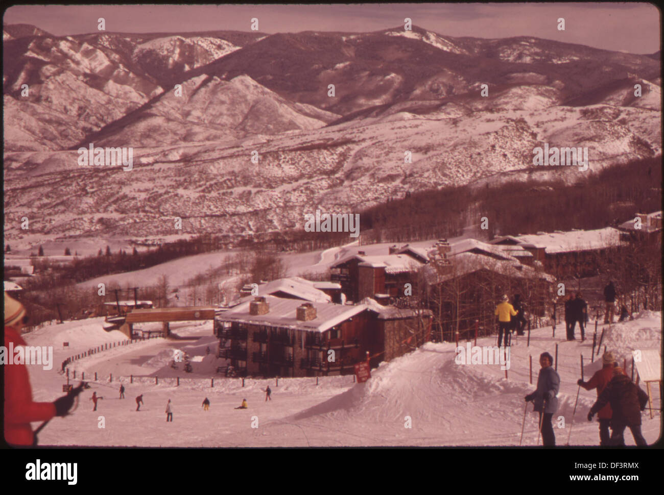CONDOMINIUMS BUILT ALONGSIDE THE SKI SLOPE AT SNOWMASS MOUNTAIN 554236 ...