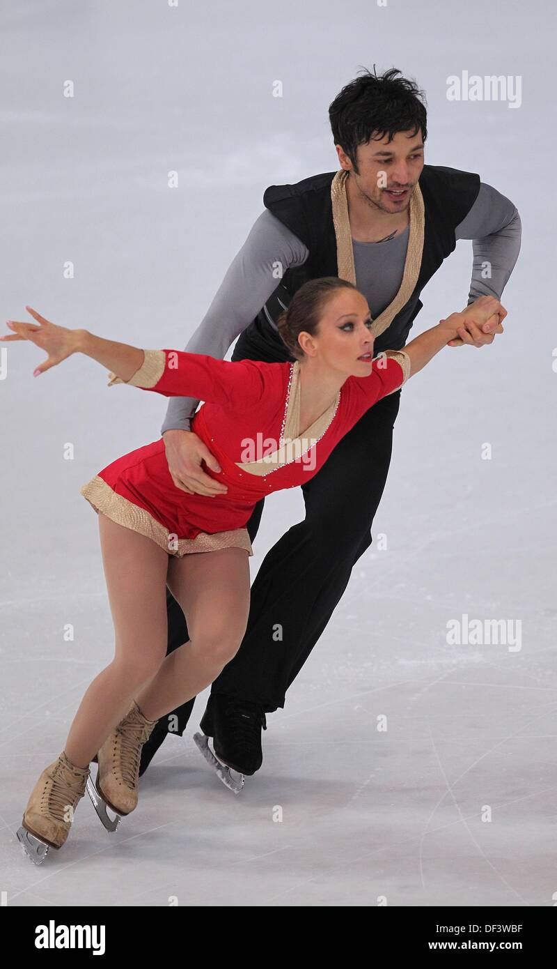 Oberstdorf, Germany. 27th Sep, 2013. Olga Bestandigova and Ilhan Maniz ...