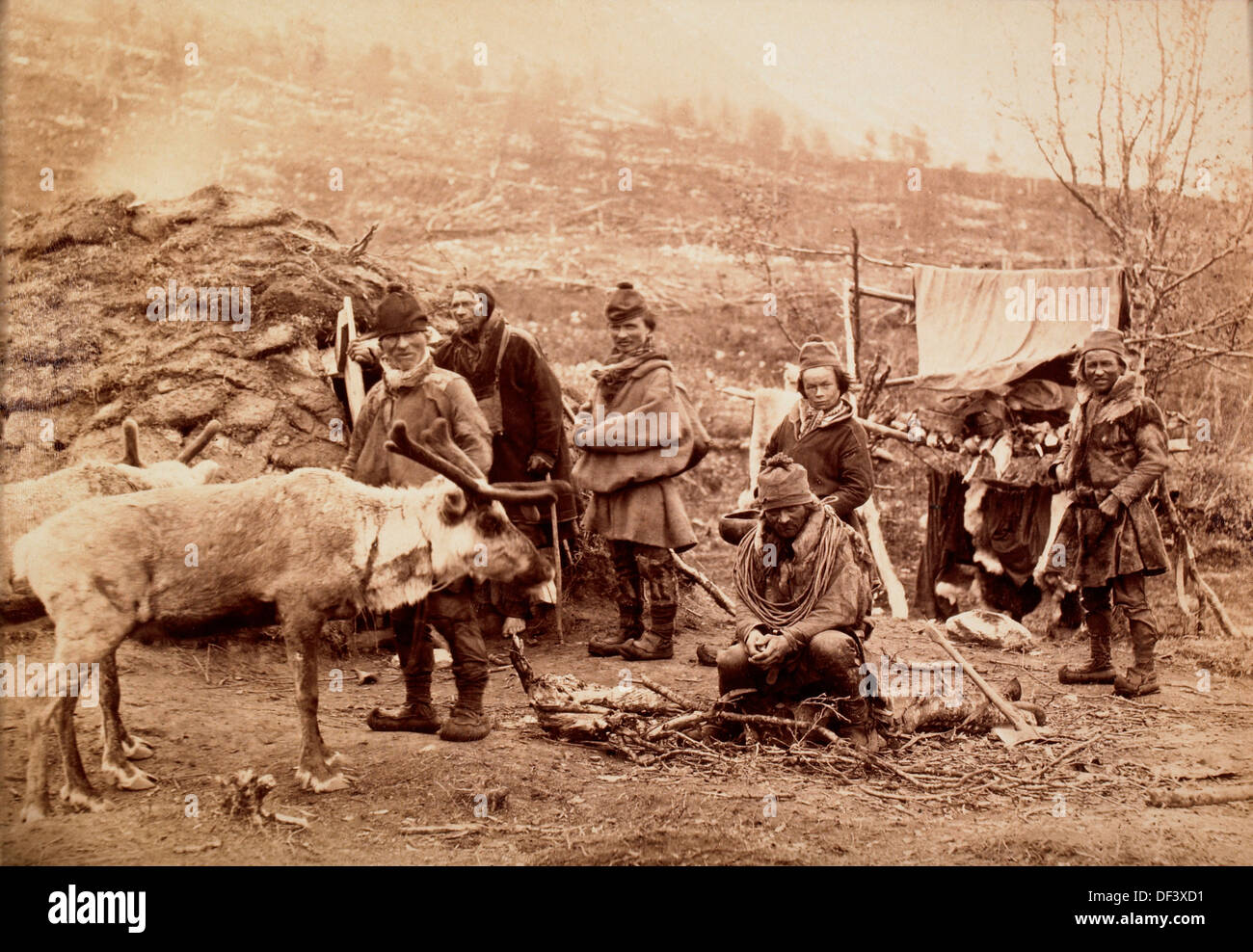 Norwegian Lapps Near Tromso, 1870 Stock Photo - Alamy