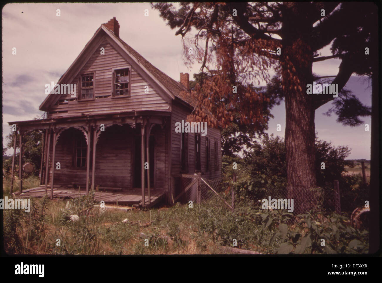 A deserted house near a small crossroads village of Detroit is captured ...