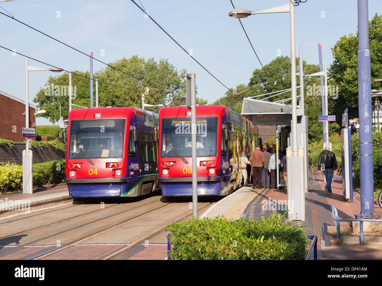 Two trams hi-res stock photography and images - Alamy