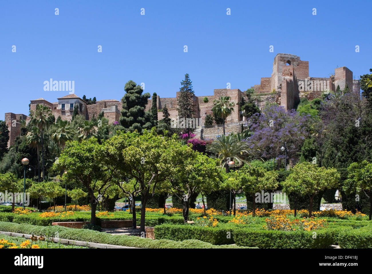 Spain, Andalusia, Malaga, Alcazaba moorish fort Stock Photo - Alamy