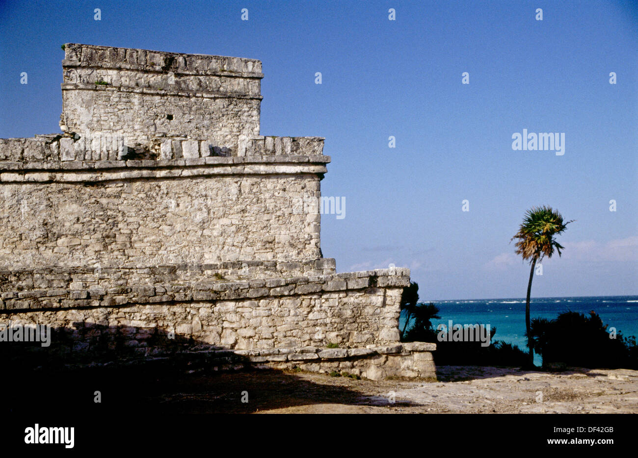 The castle (El Castillo). Mayan ruins. Tulum. Quintana Roo. Mexico ...