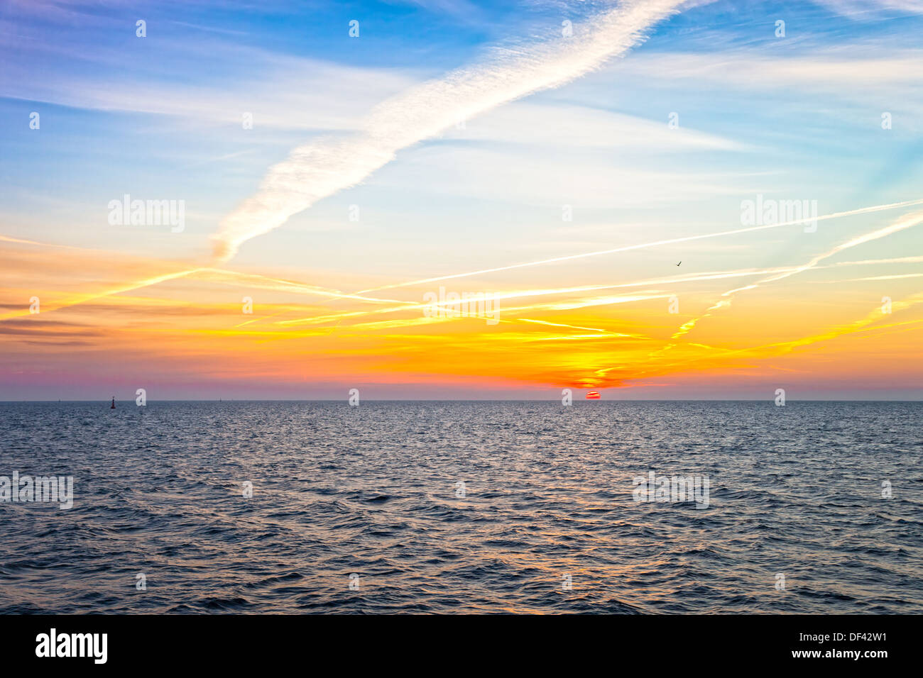 Baltic sea - early morning sunrise over the sea Stock Photo - Alamy