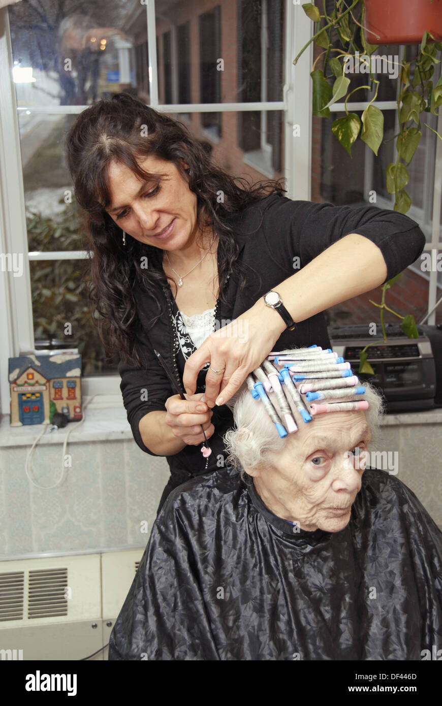 Oap haircut hi-res stock photography and images - Alamy