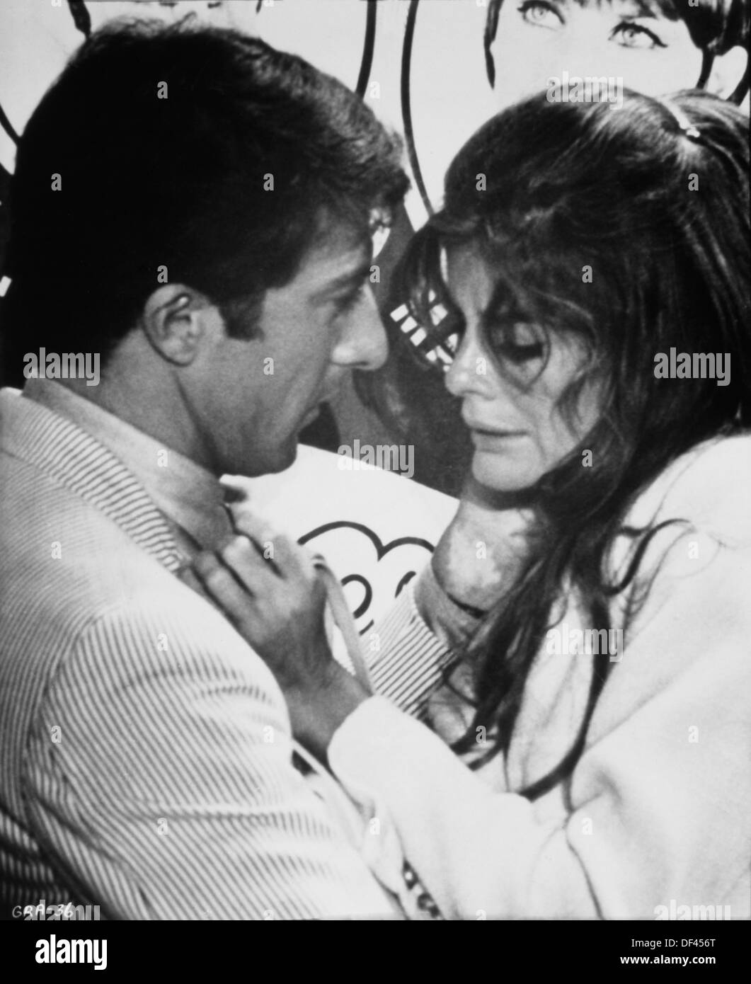 Dustin Hoffman and Katherine Ross, on-set of the Film, "The Graduate ...