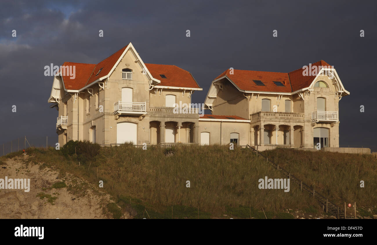 Bourgeois style house by the sea, Arcachon, Gironde, France Stock Photo ...
