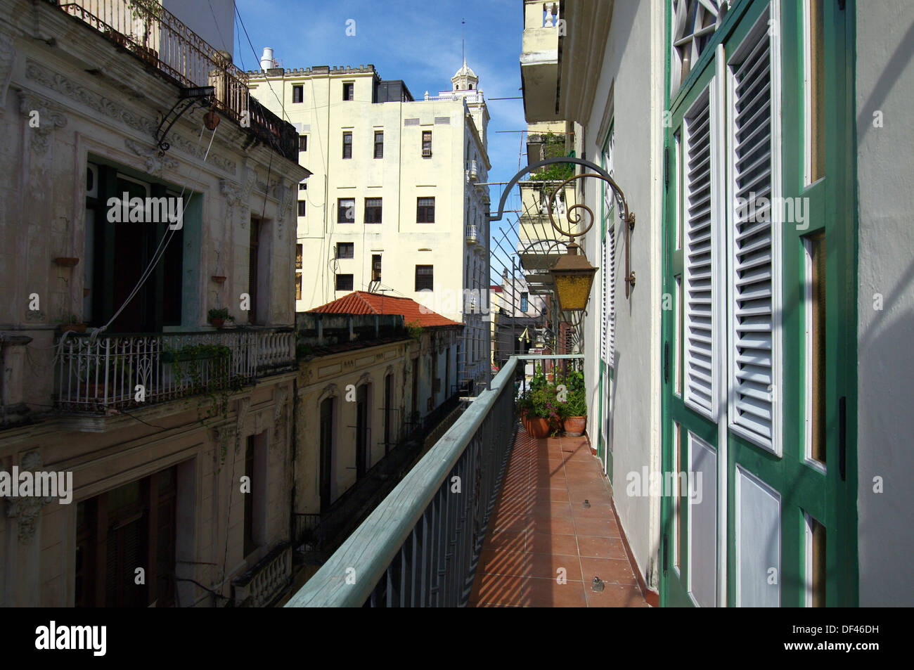 View of Old Havana from a balcony - Havana, Cuba Stock Photo - Alamy