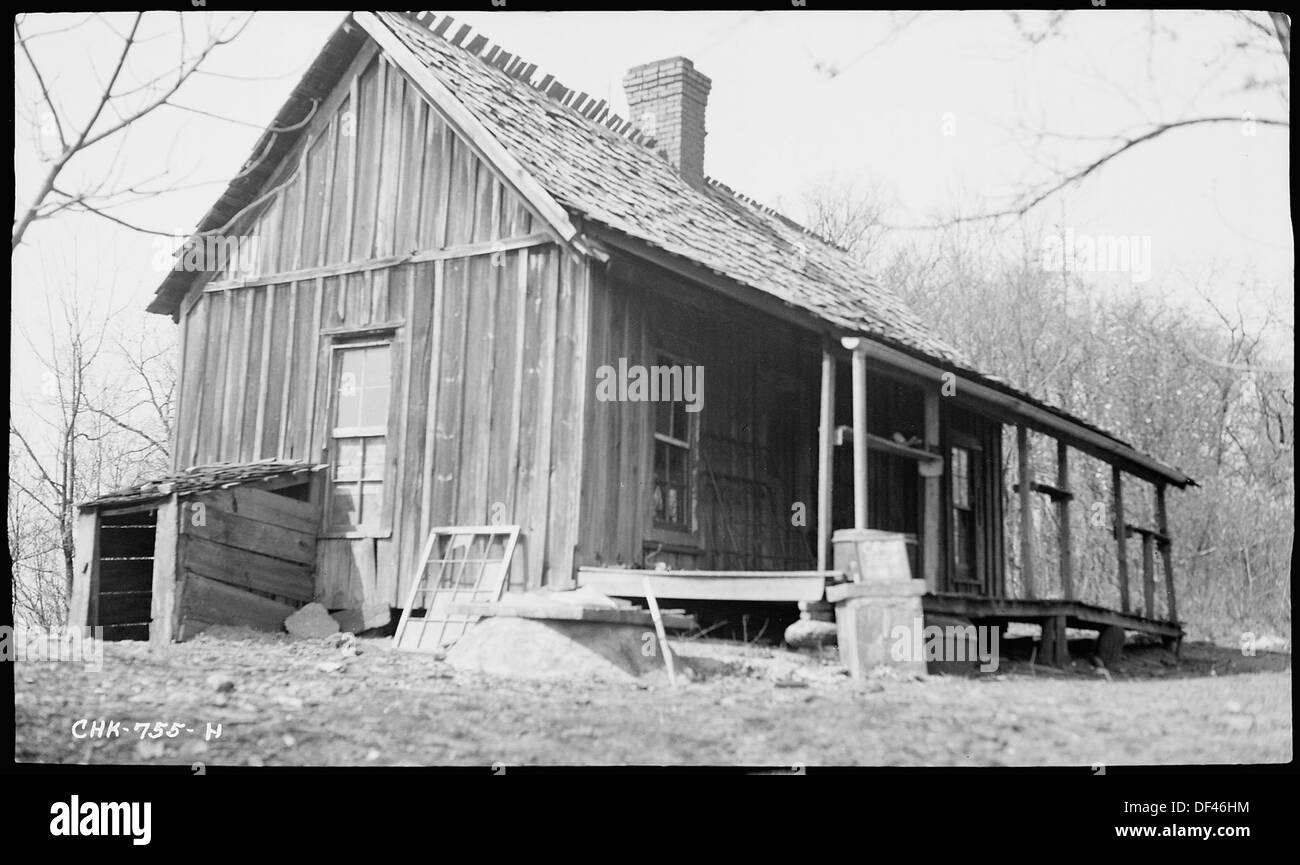 This historical photograph depicts the Ferguson home on the Mattox ...