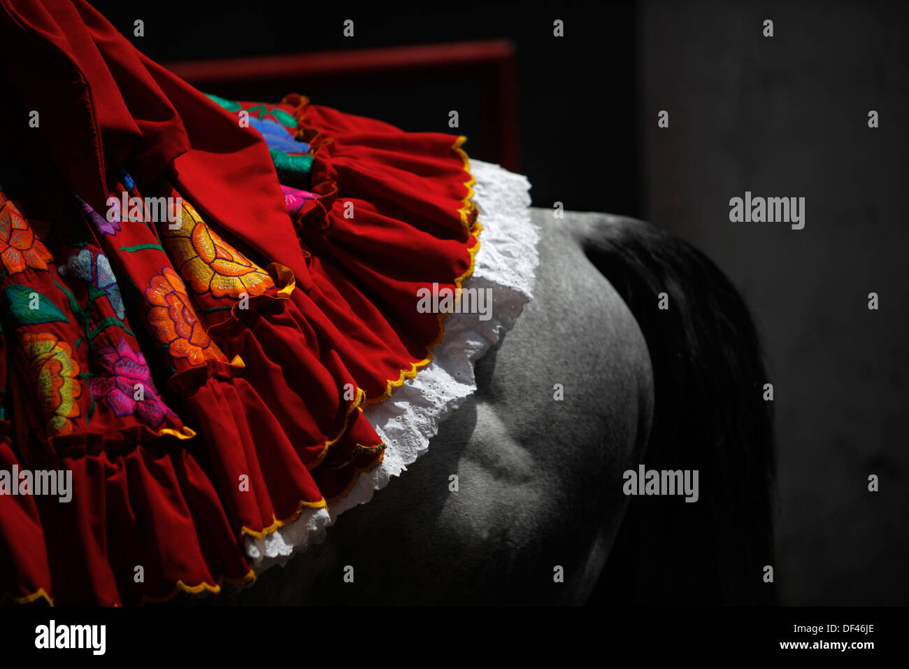 Mexican woman riding a horse hi-res stock photography and images - Alamy