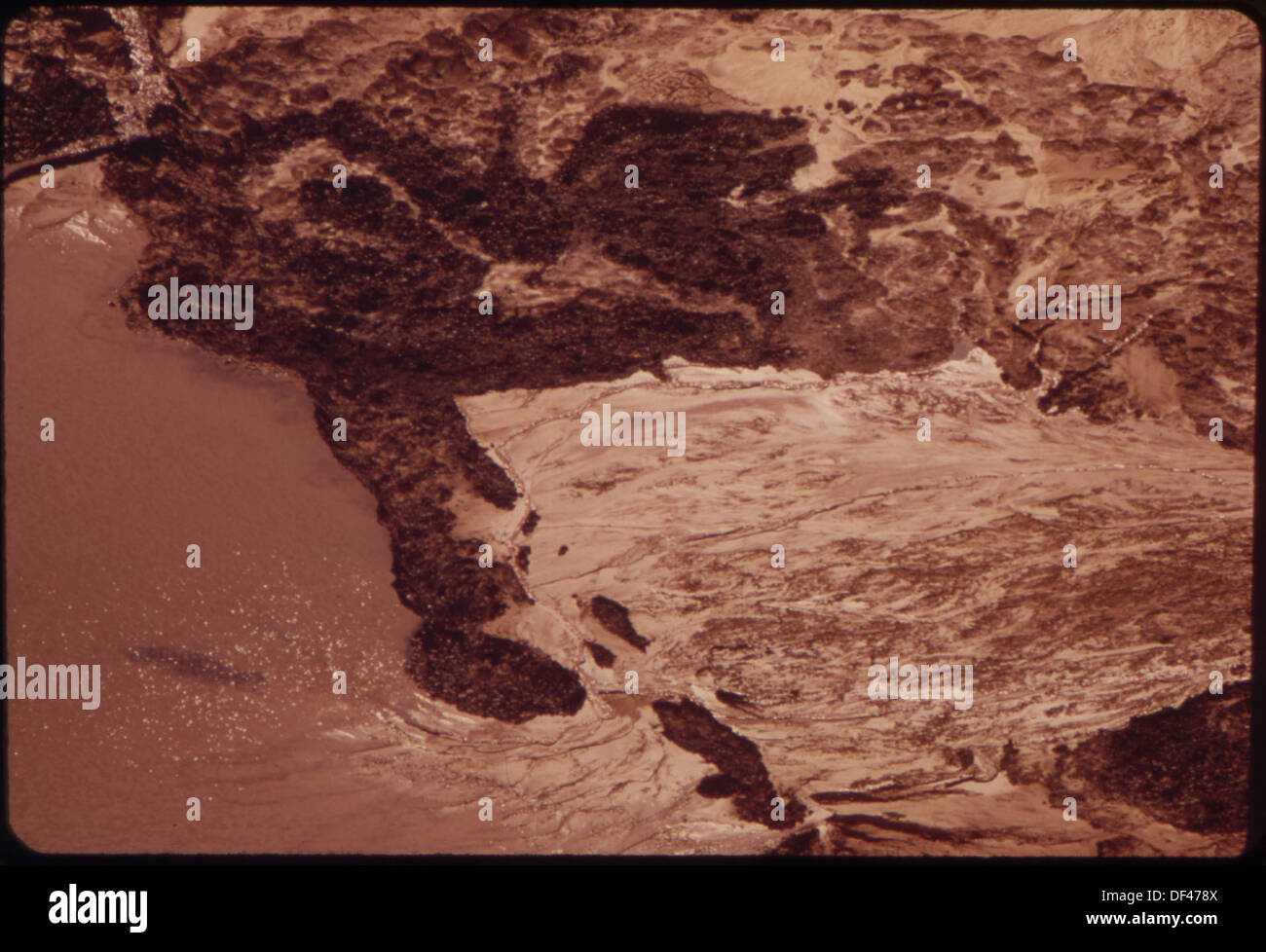 A flooded strip mine in Fulton County shows the environmental impact of ...
