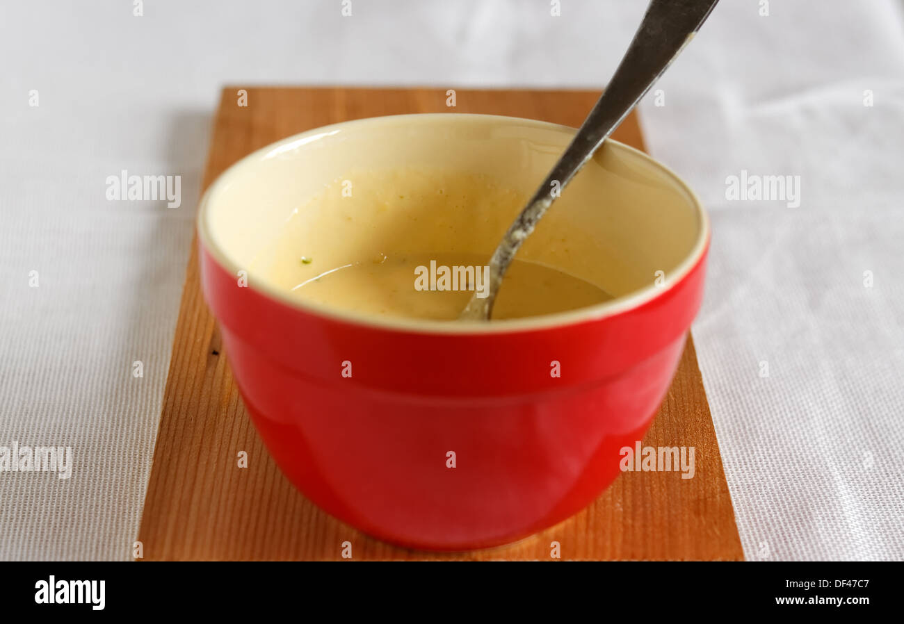 Baking bowl with batter mix Stock Photo - Alamy