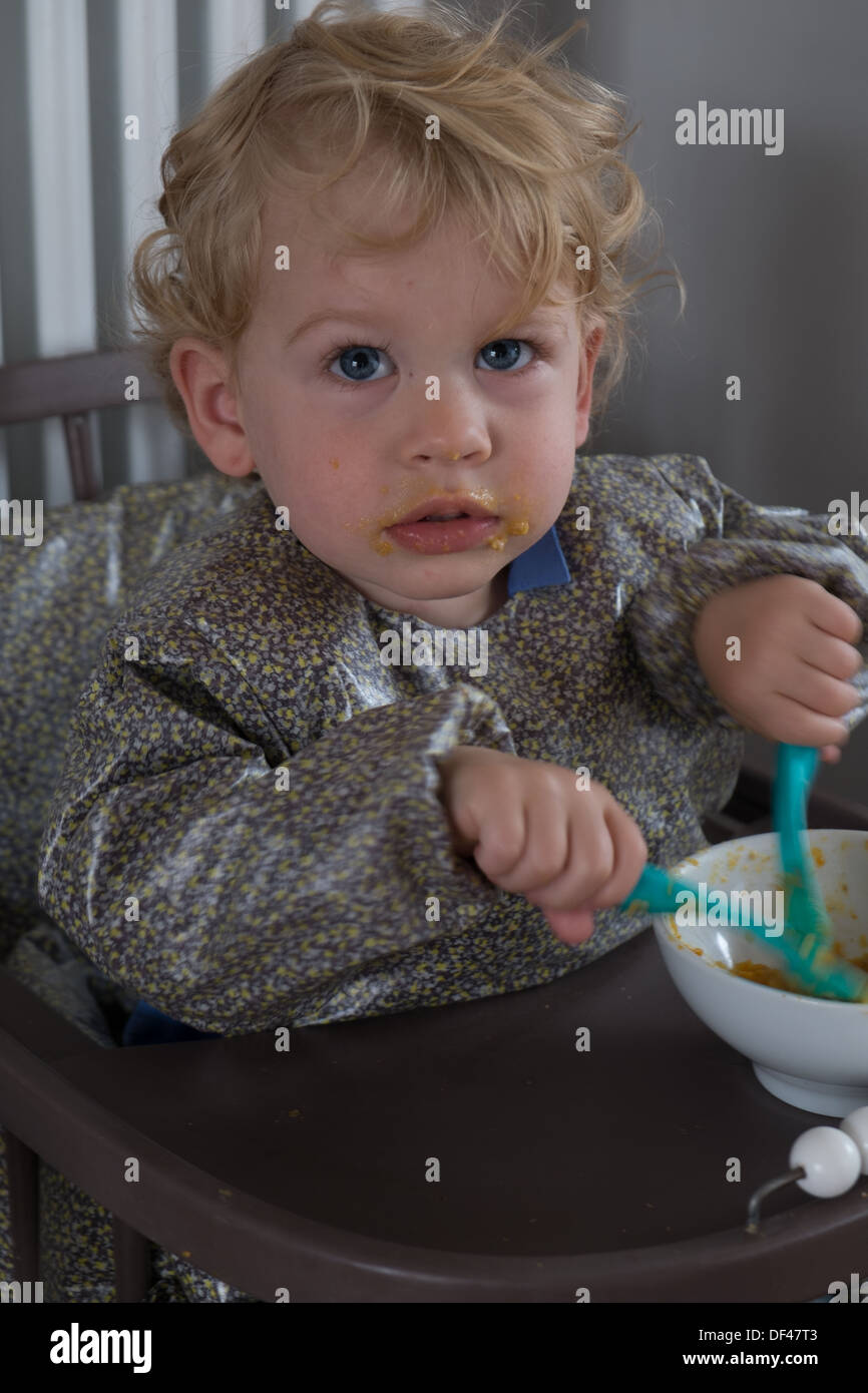 Let your toddler enjoy his food by giving him his own utensils. Eating ...