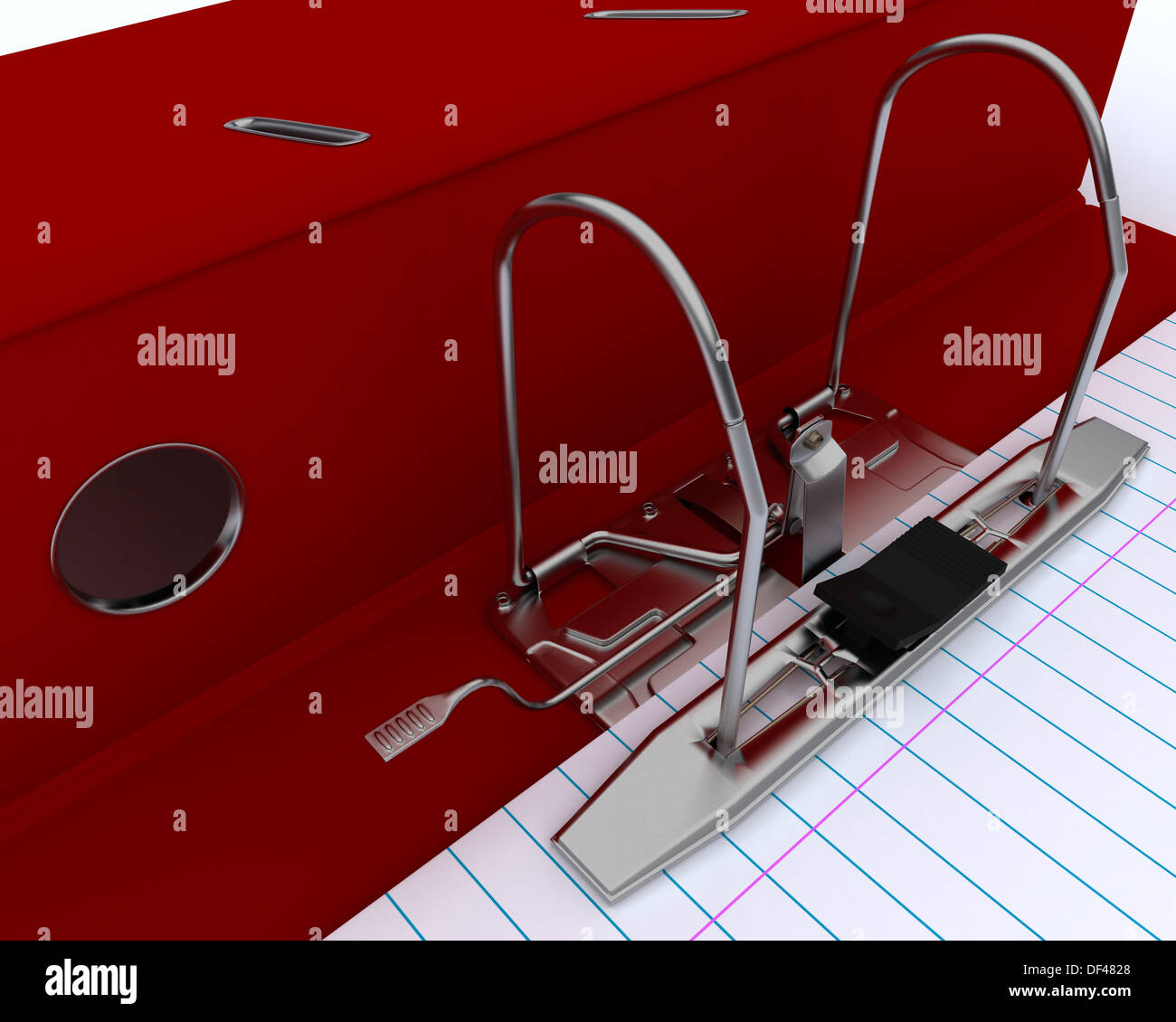 3D Render of Lever Arch Ring Binder Stock Photo - Alamy
