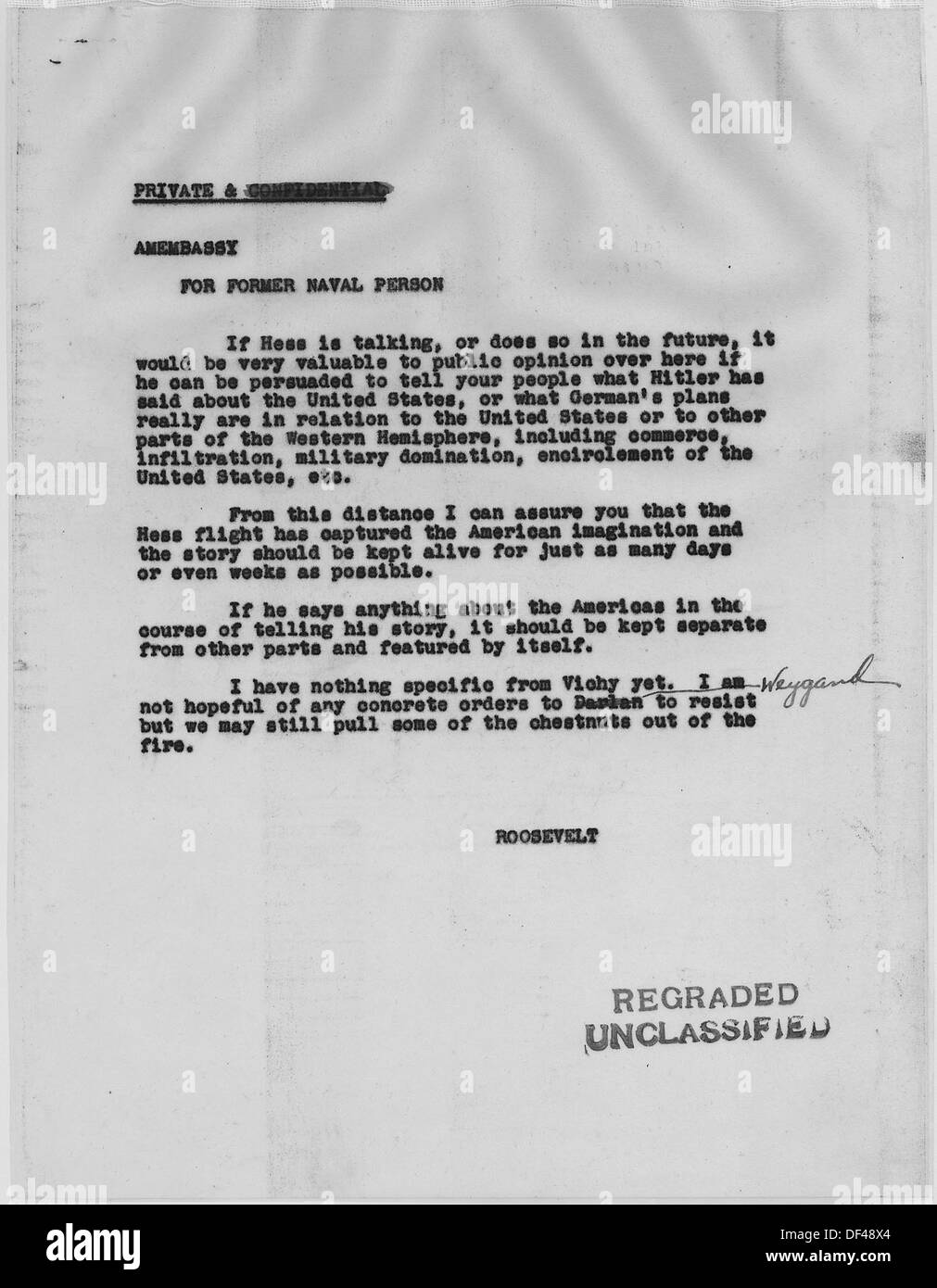 This photograph captures a key moment between Franklin D. Roosevelt and ...