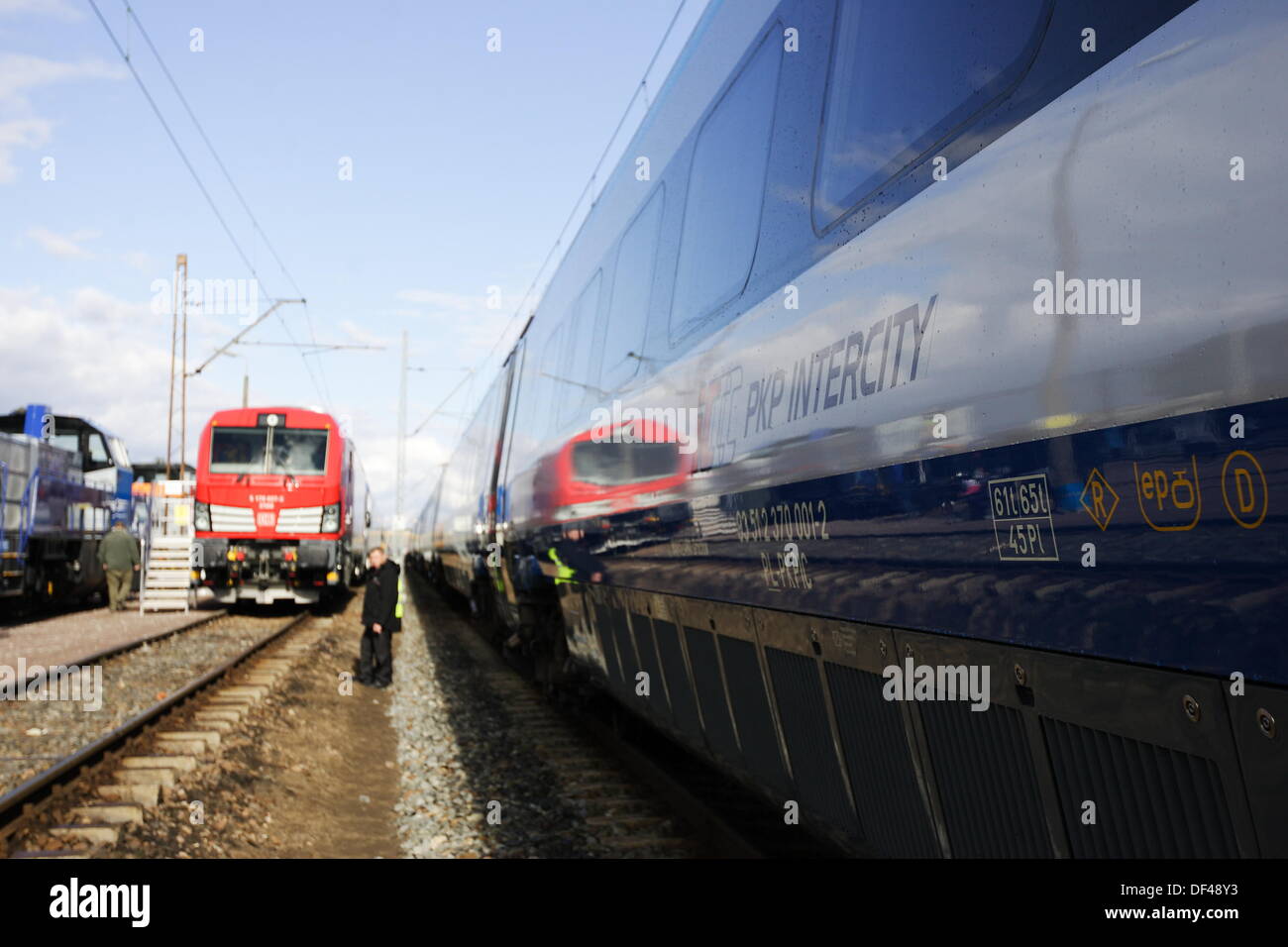 Pkp icc intercity pociag hi-res stock photography and images - Alamy