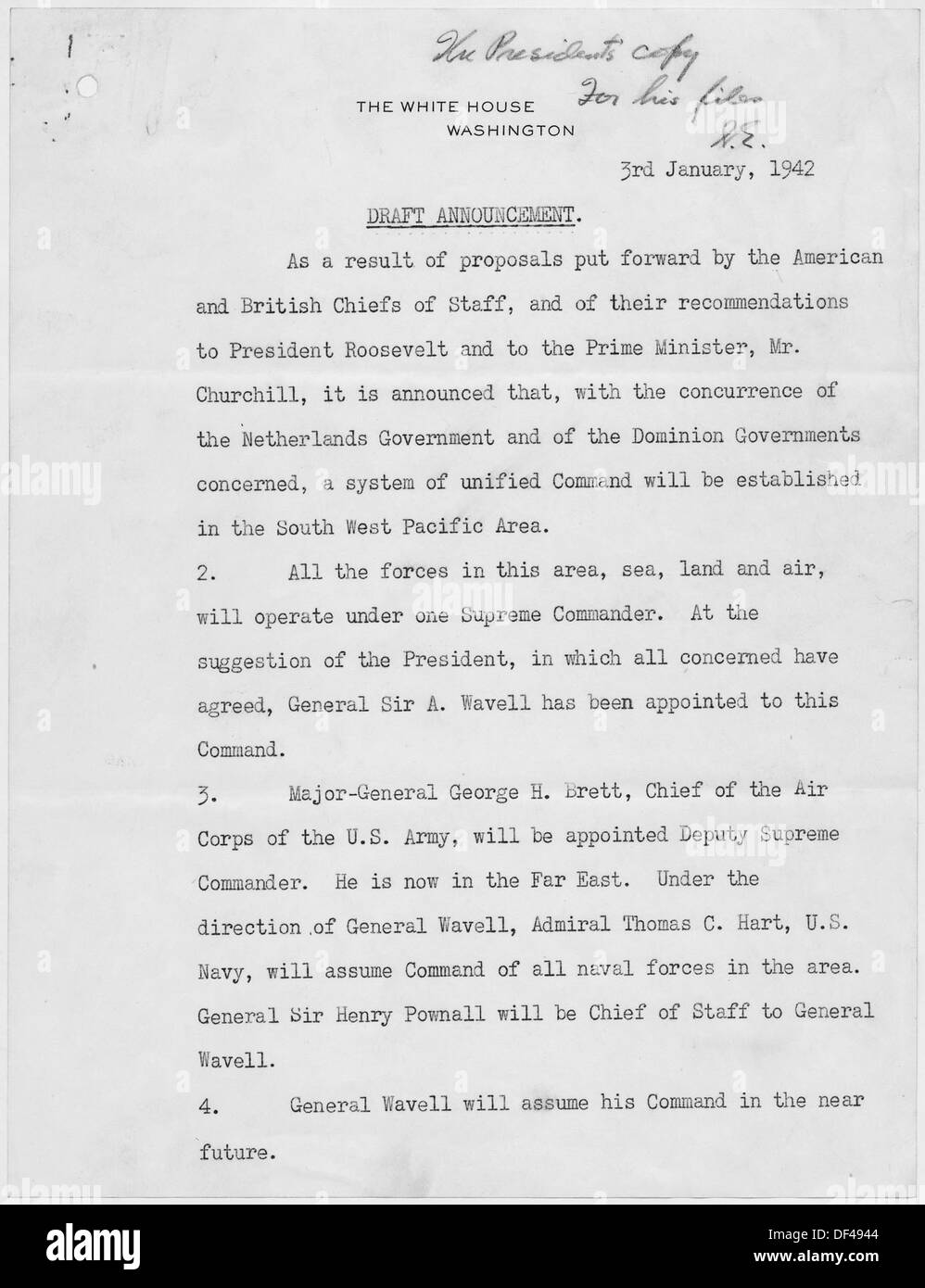 A photograph from 1950 captures U.S. President Franklin D. Roosevelt ...